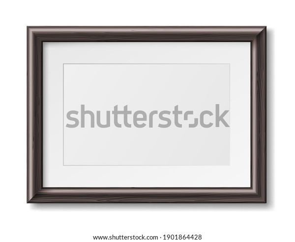 Minimalistic Photo Frame A4 Size Horizontal Stock Vector (Royalty Free ...