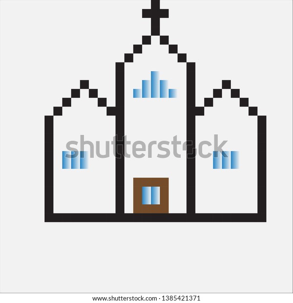 Minimalistic Slim Line Building Landmarks Vector Stock Vector (Royalty ...