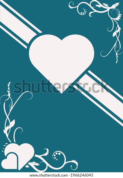Minimalistic Wedding Card Invitation Background Simple Stock Vector ...