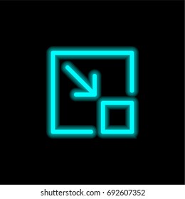 Minimize Blue Glowing Neon Ui Ux Stock Vector (Royalty Free) 692607352 ...