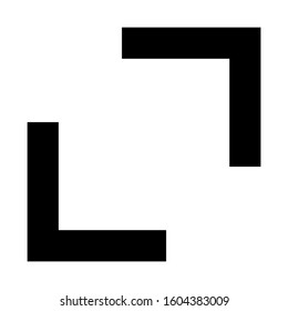 Letter L Shape Icon White Logo Stock Vector (Royalty Free) 1273906603 ...