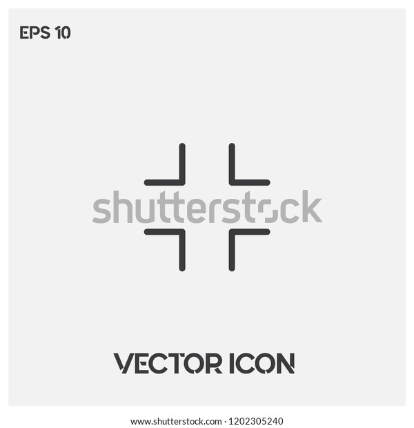 Minimize Vector Icon Illustrationflat Minimize Symbol Stock Vector ...