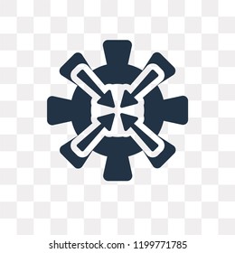 Minimize Vector Icon Isolated On Transparent Stock Vector (Royalty Free ...