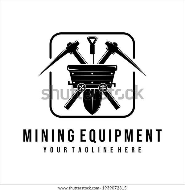 Mining Cart Logo Vector Vintage Illustration Stock Vector (Royalty Free ...