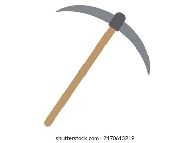 Mining Pickaxe Icon On White Background Stock Vector (Royalty Free ...