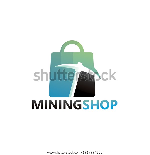 Mining Shop Logo Template Design Stock Vector (Royalty Free) 1917994235 ...
