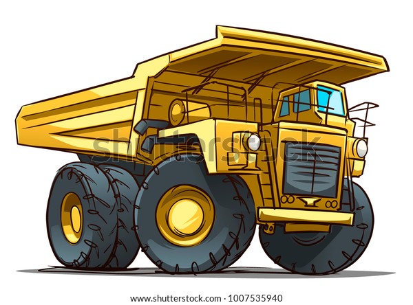 Mining Truck Cartoon Illustration Stock Vector (Royalty Free ...