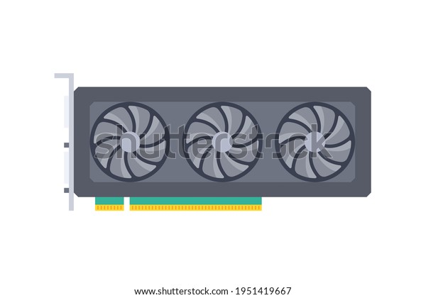 Mining Video Card Miner Gpu Technology Stock Vector (Royalty Free ...