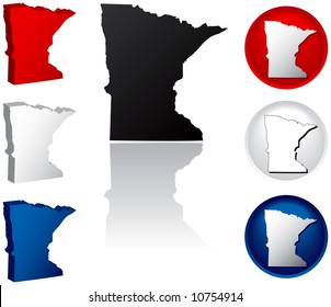 Minnesota Icons Stock Vector (Royalty Free) 10754914 | Shutterstock