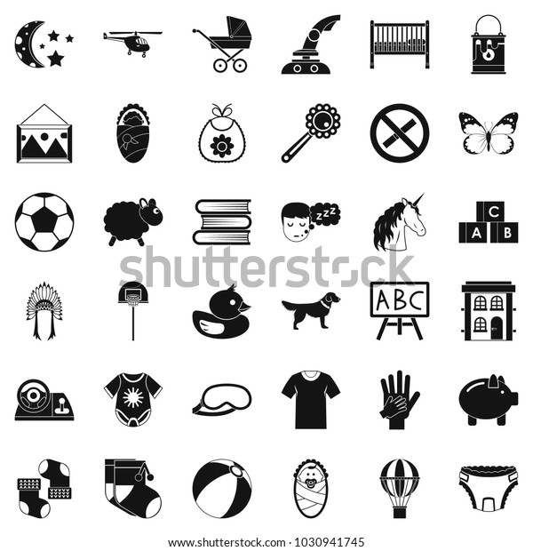 Minor Icons Set Simple Set 36 Stock Vector (Royalty Free) 1030941745 ...