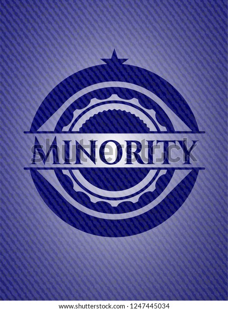 Minority Emblem Denim Texture Stock Vector (Royalty Free) 1247445034 ...