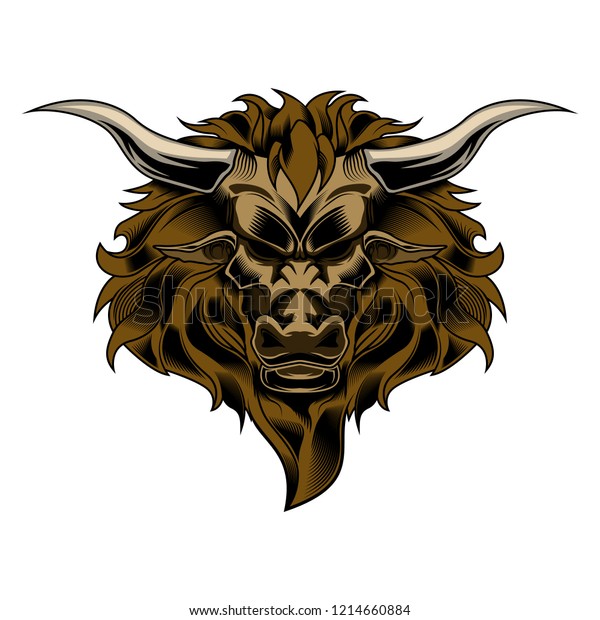Minotaur Vector Illustration Art Stock Vector (Royalty Free) 1214660884