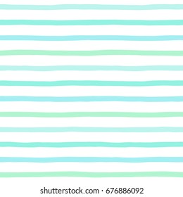 Mint Green Free Hand Drawn Stripes Stock Vector (Royalty Free ...