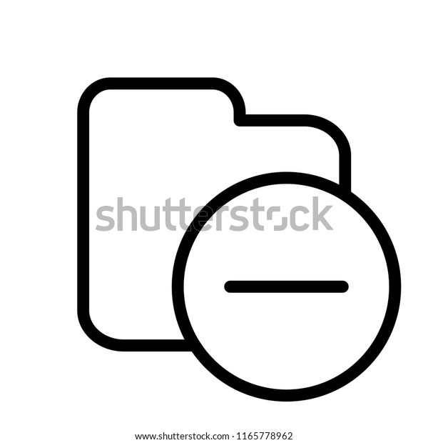 Minus Folder Icon Delete File Folder: Stock-Vektorgrafik (Lizenzfrei ... Minus Folder Icon Delete File Folder: Stock-Vektorgrafik (Lizenzfrei ...