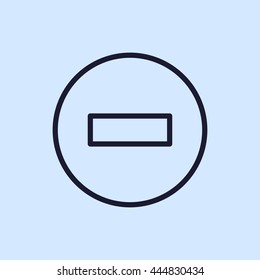 Minus Line Icon Stock Vector (Royalty Free) 444830434 | Shutterstock