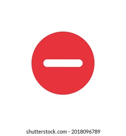 Minus Sign Remove Symbol Restriction Warning Stock Vector (Royalty Free ...