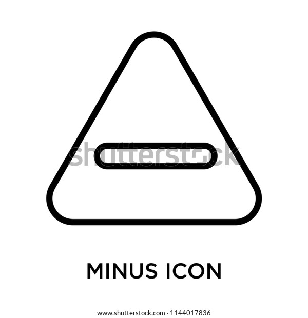 Minus Symbol Inside Circle Icon Vector Stock Vector (Royalty Free ...