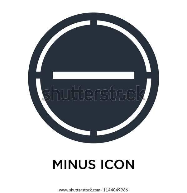 Minus Symbol Inside Circle Icon Vector Stock Vector (Royalty Free ...