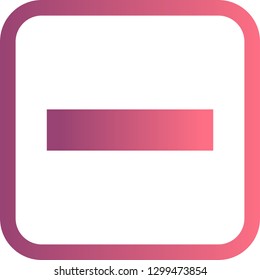 Pink Rectangle Basic Simple Shapes Isolated Stock Vector (Royalty Free ...