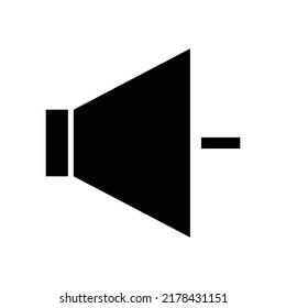 Minus Volume Icon Full Black Suitable Stock Vector (Royalty Free ...
