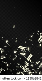 Miracle Musical Notes On Black Background Stock Vector (Royalty Free ...