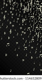 Miracle Musical Notes On Black Background Stock Vector (Royalty Free ...