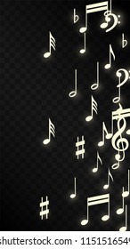 Miracle Musical Notes On Black Background Stock Vector (Royalty Free ...