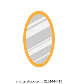 Mirror Cartoon Vector Illustration Interior Design Stock Vector ...