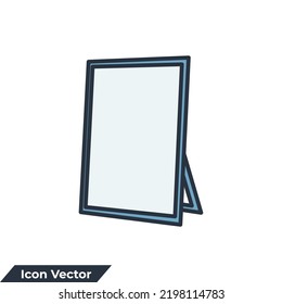 Mirror Icon Logo Vector Illustration Mirror Stock Vector (Royalty Free ...