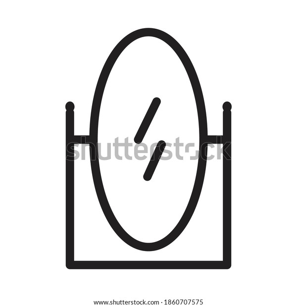 Mirror Icon Wall Mirror Symbol Modern Stock Vector (Royalty Free ...
