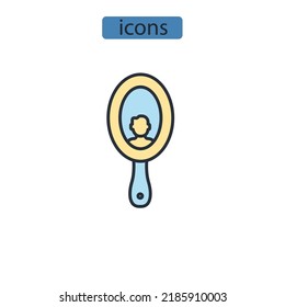 Mirror Icons Symbol Vector Elements Infographic Stock Vector (Royalty ...