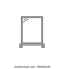 Billboard Size Measurements Diagram Drawing Vector Stock Vector ...