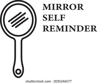 Mirror Logo Design Self Reminder Stock Vector (Royalty Free) 2035246577 ...