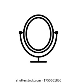Mirror Outline Icon Vector Stock Vector (Royalty Free) 1755681863 ...