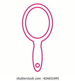 Mirror Pink Simple Icon Stock Vector (Royalty Free) 424651495 ...