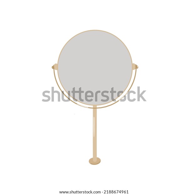 Mirror Vector Illustration Cartoon Style Sticker Stock Vector (Royalty ...