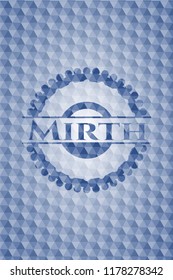 Mirth Blue Polygonal Emblem Stock Vector (Royalty Free) 1178278342 ...