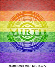 Mirth On Mosaic Background Colors Lgbt Stock Vector (Royalty Free ...