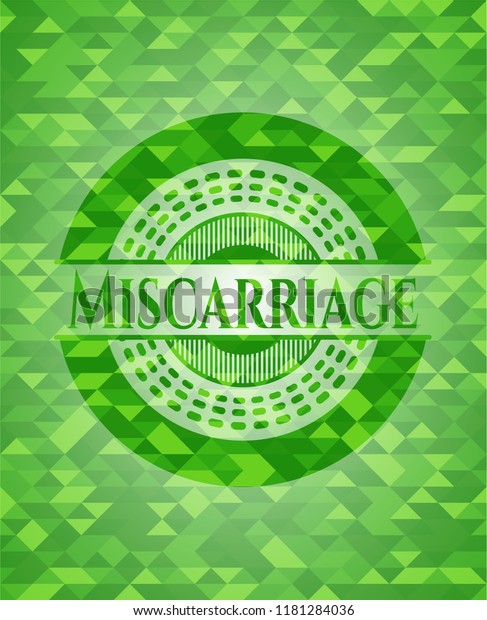 Miscarriage Green Emblem Triangle Mosaic Background Stock Vector ...