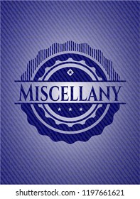 Fabricate Emblem Denim High Quality Background Stock Vector (Royalty ...
