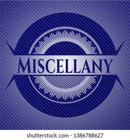 Miscellany Denim Background Vector Illustration Detailed Stock Vector ...