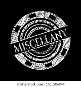 Miscellany On Chalkboard Vector Illustration Detailed Stock Vector ...