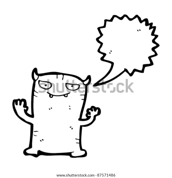 Mischievous Little Imp Cartoon Stock Vector (Royalty Free) 87571486 ...