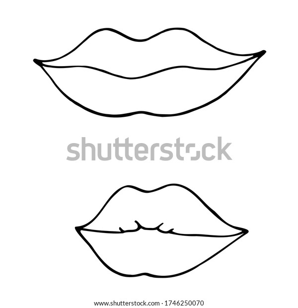 Mischievous Smile Vector Illustration Doodle Style Stock Vector ...