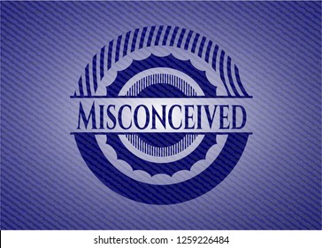 Misconceived Emblem Jean High Quality Background Stock Vector (Royalty ...
