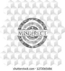 Horror Grey Emblem Cube White Background Stock Vector (Royalty Free ...