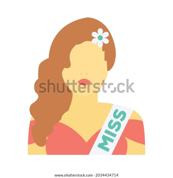 Miss Color Editable Vector Illustration Stock Vector (Royalty Free ...
