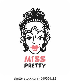 Miss Pretty Logo Stock Vector (Royalty Free) 669856192 | Shutterstock