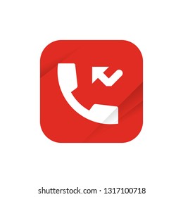 Missed Call App Icon Stock Vector (Royalty Free) 1317100718 | Shutterstock