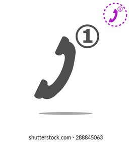 Missed Call Vector Icon Stock Vector (Royalty Free) 299769443